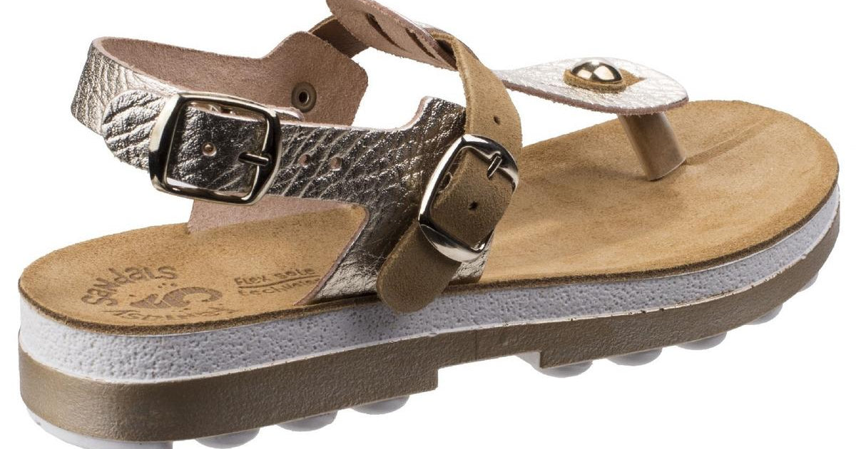 Fantasy Marlena Buckle Up Sandal Gold Volcano Cuoio – BushWear