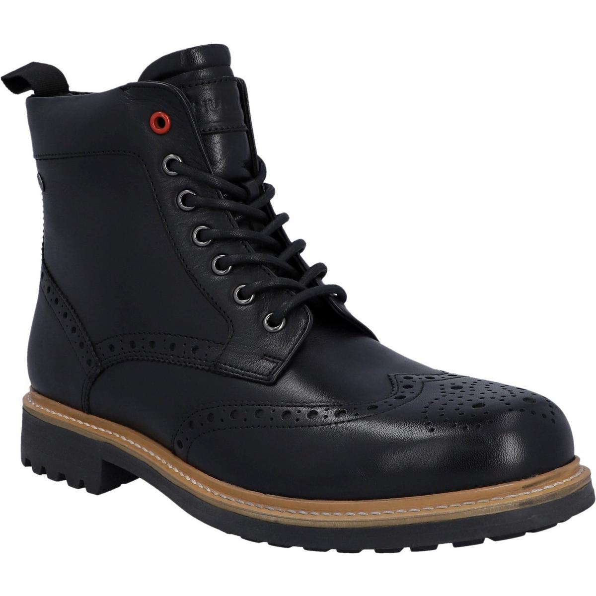 Hunter Cawdor Brogue Ankle Black – BushWear