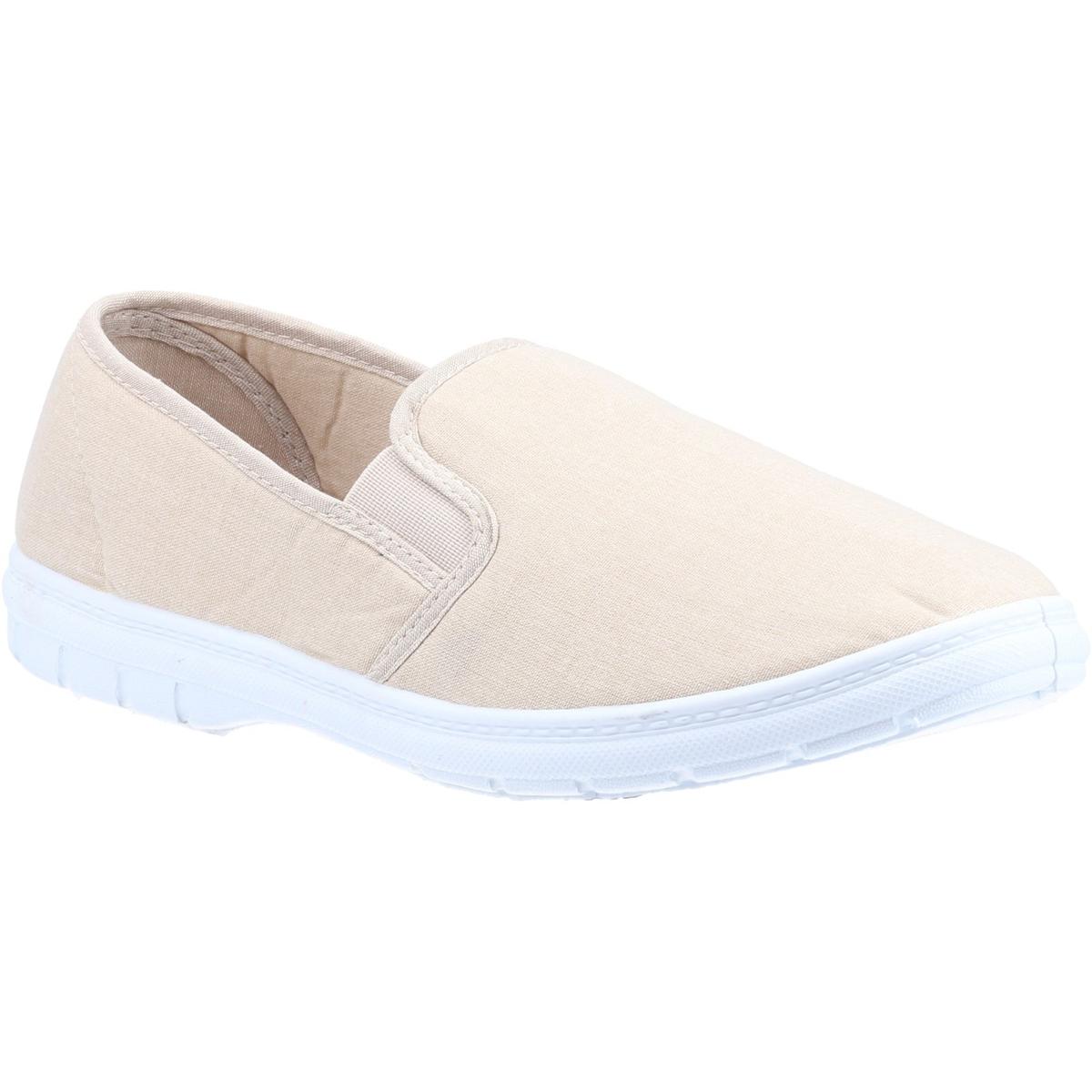 Mirak Tommy Canvas Slip On Shoe Beige – BushWear