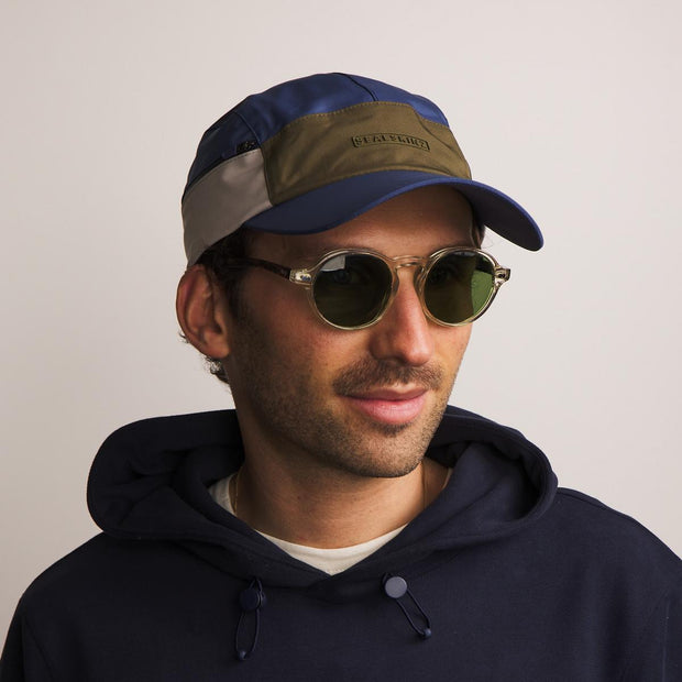 Sealskinz Scole Waterproof Men's Zipped Pocket Cap Navy/Beige/Olive Me ...