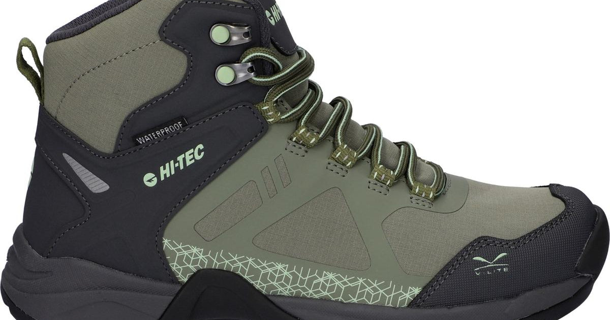 Hi-Tec V-Lite Psych Boots Carbon/Olive/Green – BushWear