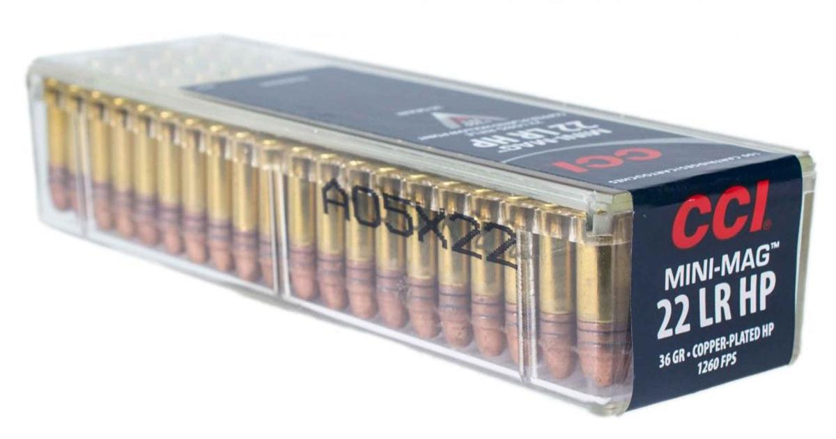 CCI Mini-Mag HP HV Varmint .22 LR 36gr (100pk) 1260FPS – BushWear